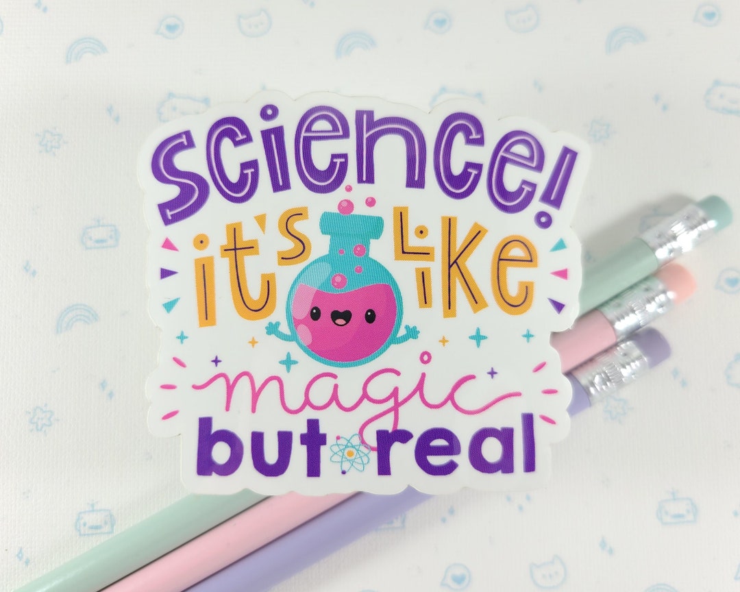 Science is Magic Sticker, Science Decal, Vinyl Sticker, Laptop Decal ...