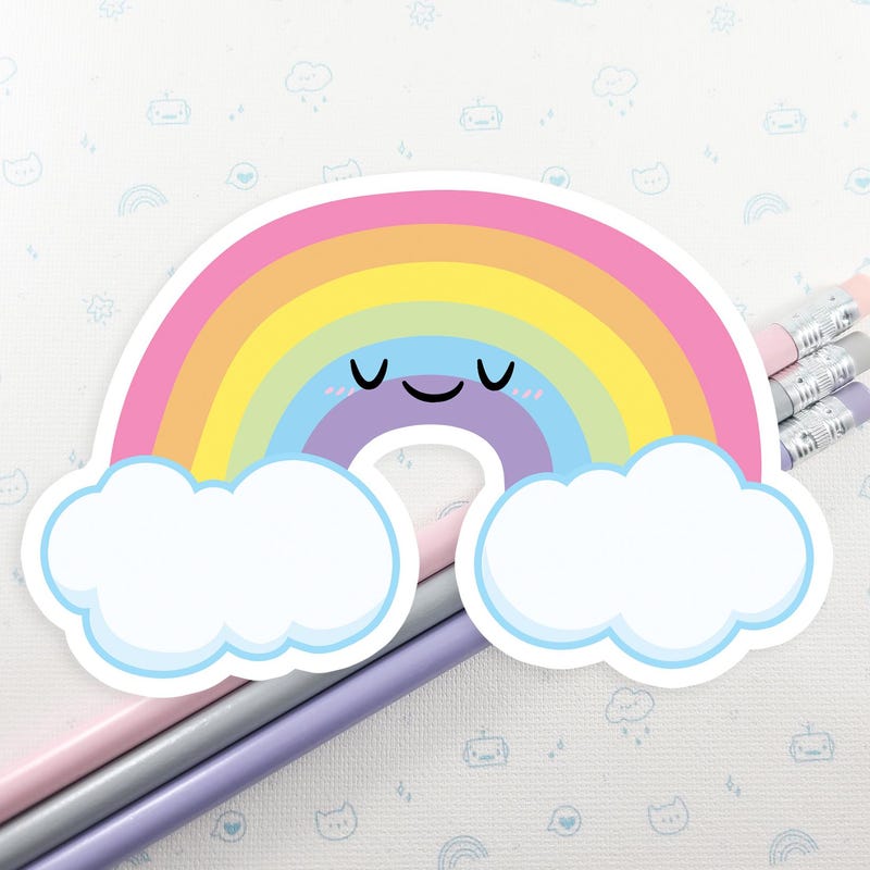 Rainbow Stickers - Etsy