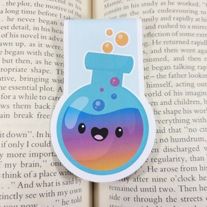 Science Beaker Magnetic Bookmark, Cute Science Planner Clip, Kawaii ...