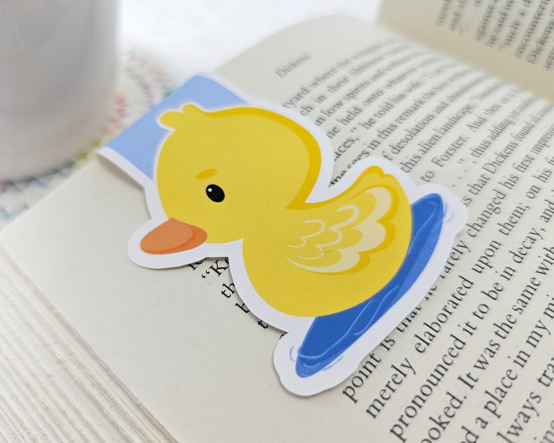 Duck Bookmark, Cute Yellow Ducky Planner Clip, Duckling Bookmark ...