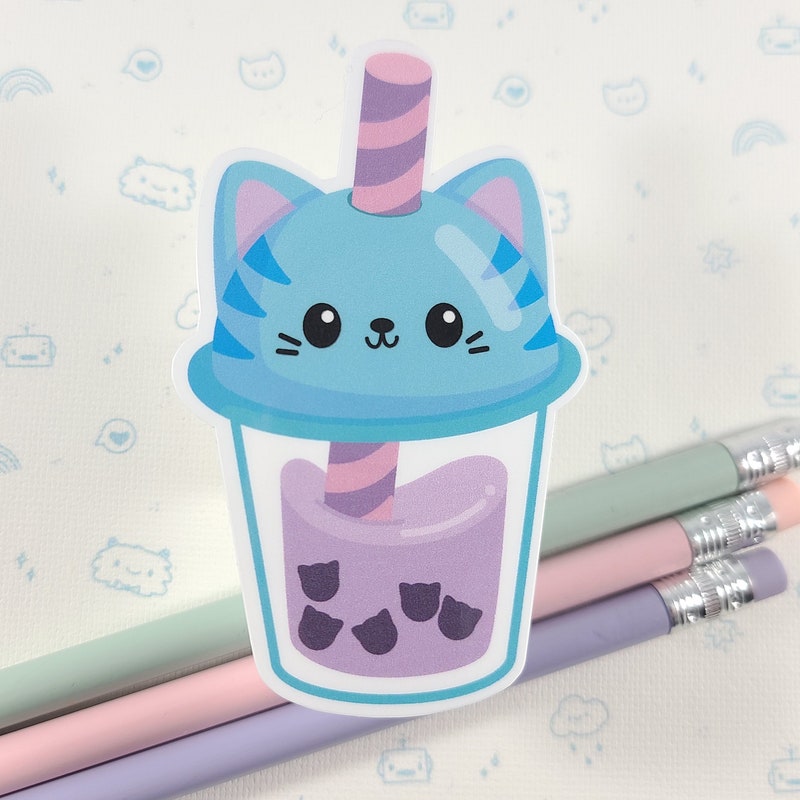 Boba Tea Sticker - Etsy