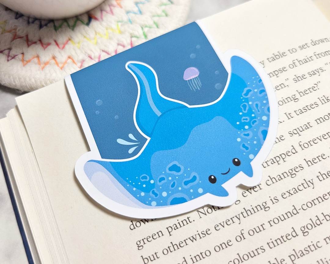 Stingray Bookmark, Under the Sea Planner Clip, Cute Ocean Themed ...