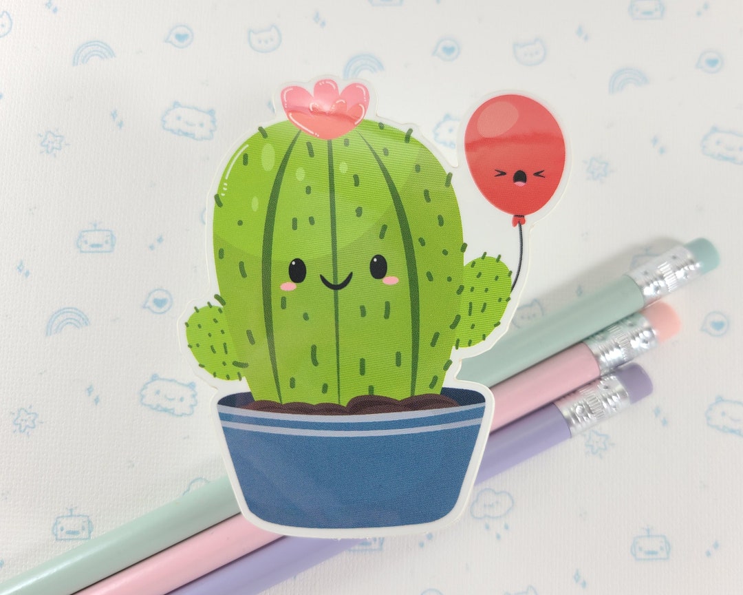 Cactus Vinyl Sticker, Laptop Stickers, Cactus Stickers, Planner ...