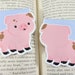 Pig Bookmark, Farm Animal Planner Clip, Cute Pink Piggy Bookmark, Back ...