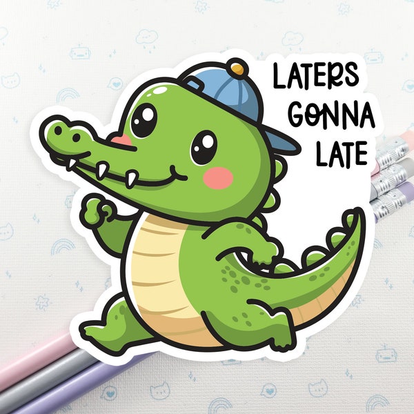 Small Gator Vinyl Sticker - Etsy