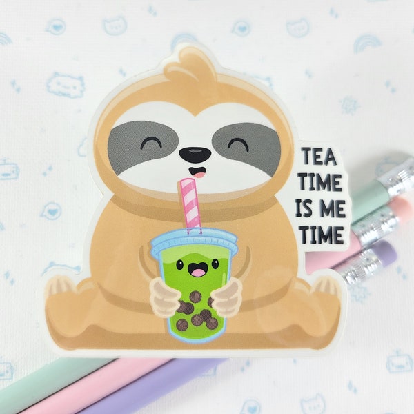 Sloth Boba Tea Svg - Etsy