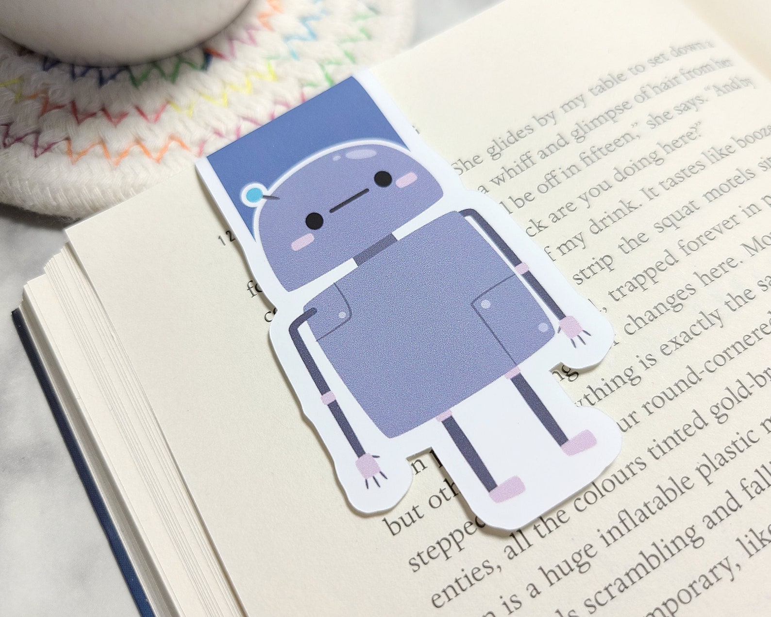 Robot Magnetic Bookmark: Kawaii Planner Clip, Book Lover Gift - Etsy