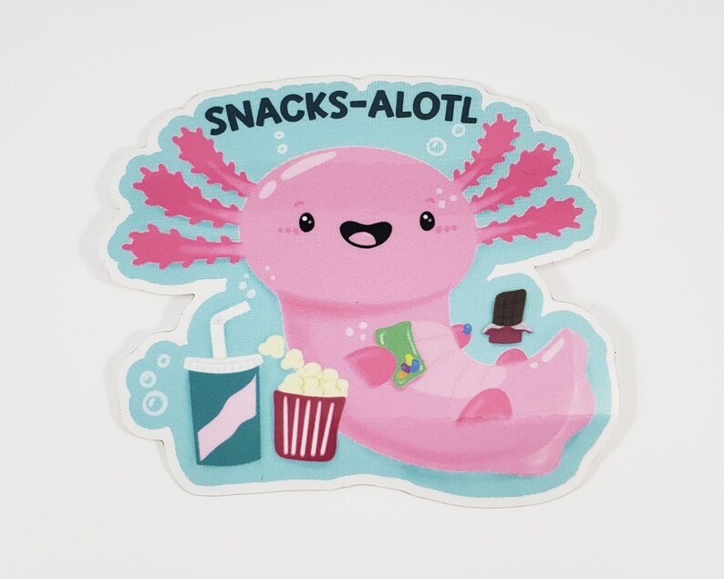 Axolotl Sticker Vinyl Stickers Laptop Decal Axolotl Gift | Etsy