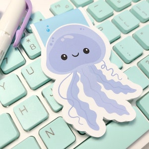 Jellyfish Bookmark, Under the Sea Planner Clip, Cute Ocean Themed ...