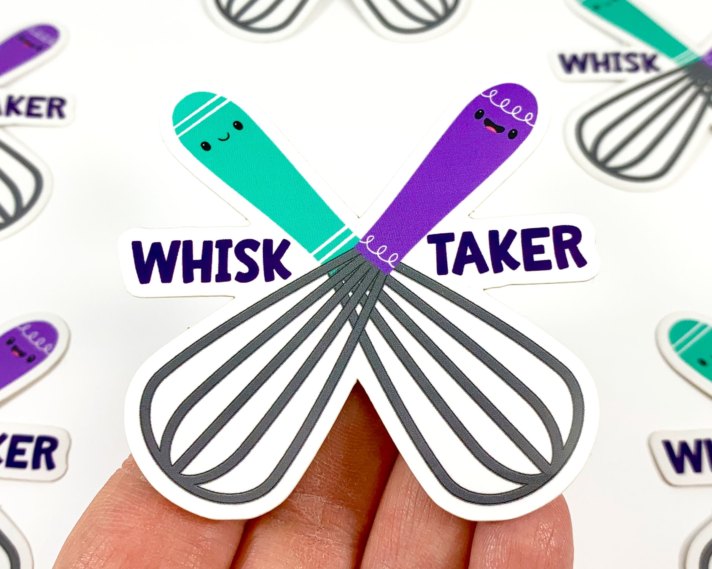 Whisk Taker Vinyl Sticker Cute Baking Decal Laptop Whisk | Etsy