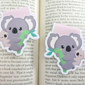 Koala and Baby Bookmark, Koala Planner Clip, Cute Koala Themed Bookmark ...