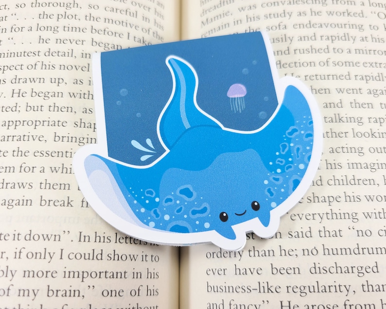 Stingray Bookmark, Under the Sea Planner Clip, Cute Ocean Themed ...