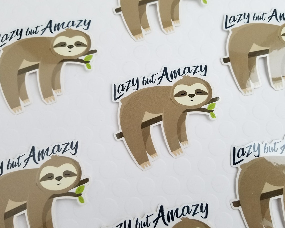 Sloth Sticker Vinyl Stickers Laptop Decal Sloth Gift Gift | Etsy