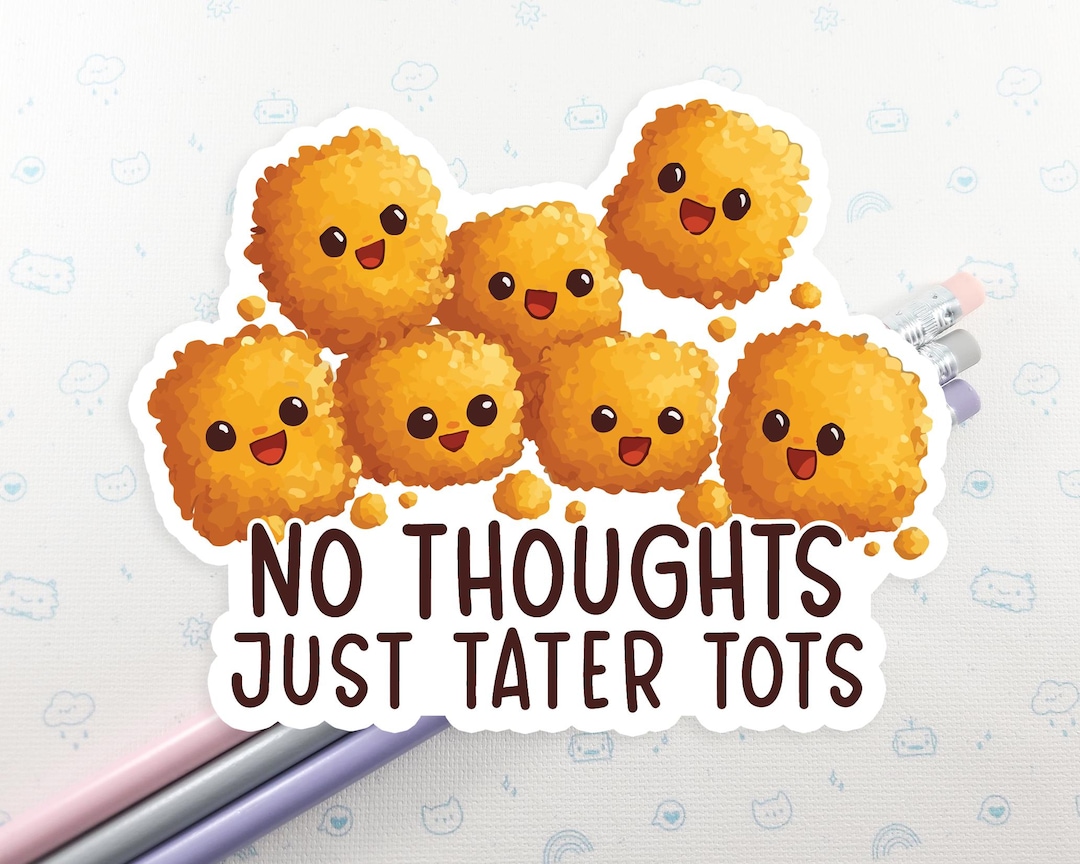 Tater Tots Vinyl Sticker: Funny Foodie Decal - Etsy