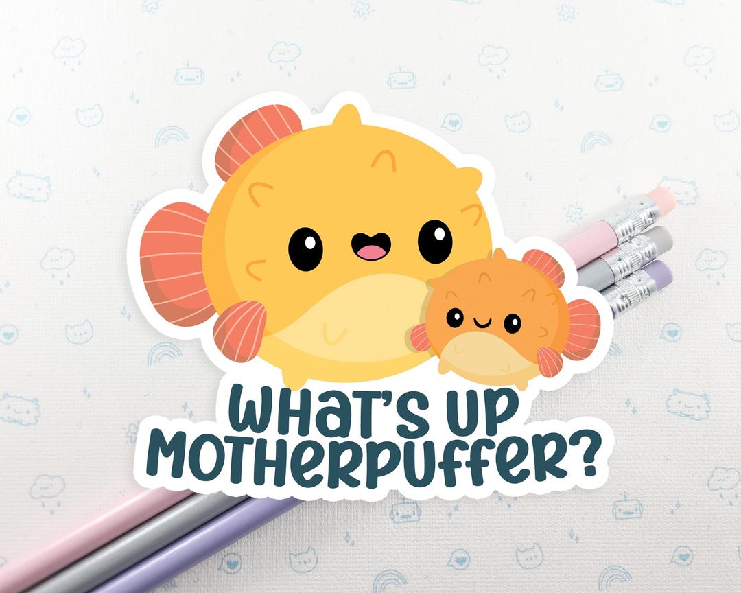 Mother Puffer Pun Sticker, Vinyl Stickers, Laptop Decal, Gift for Her ...