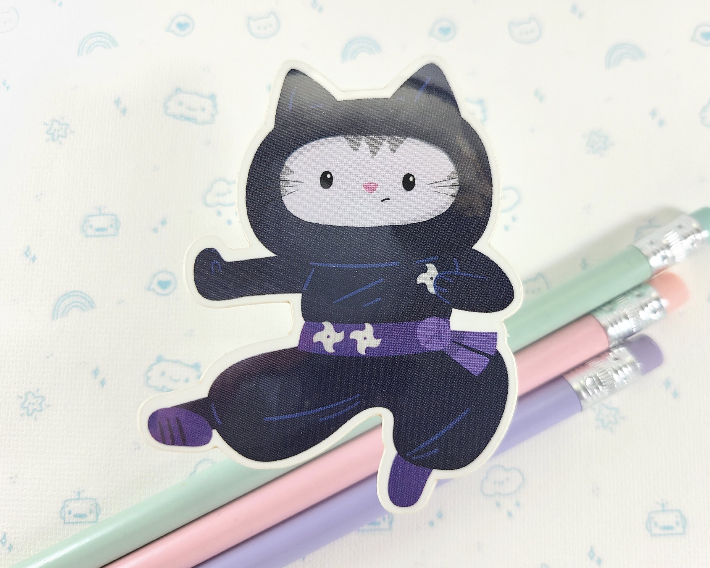 Ninja Cat Drawing