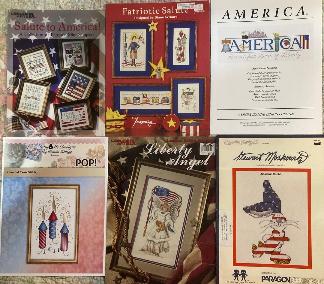 Patriotic Cross Stitch Patternsamerica, Pop, Patriotic Salutes, Liberty ...