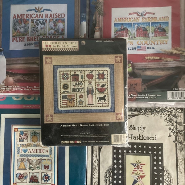 Patriotic Cross Stitch Pattern - Etsy