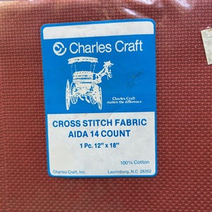 Regency, MCG, Charles Craft Counted Cross Stitch Fabric~~14 Count Aida ...