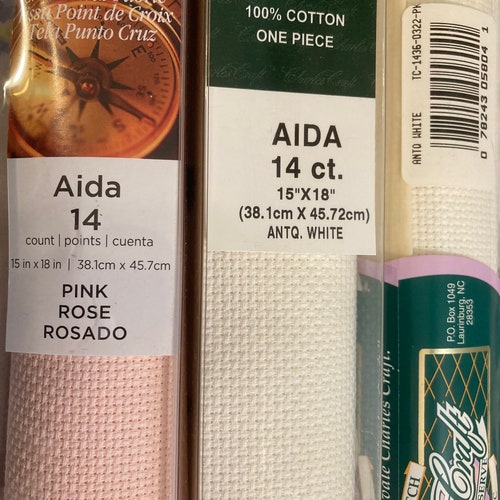 AIDA 18 Count Raw Natural Aida Cross Stitch Fabric 18ct - Etsy