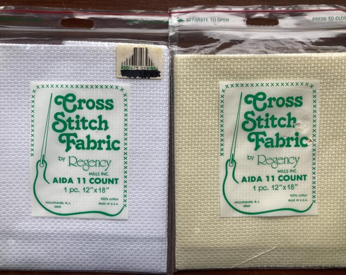 Regency Mills 11 Count Aida Cloth for Counted Cross Stitch Embroidery ...