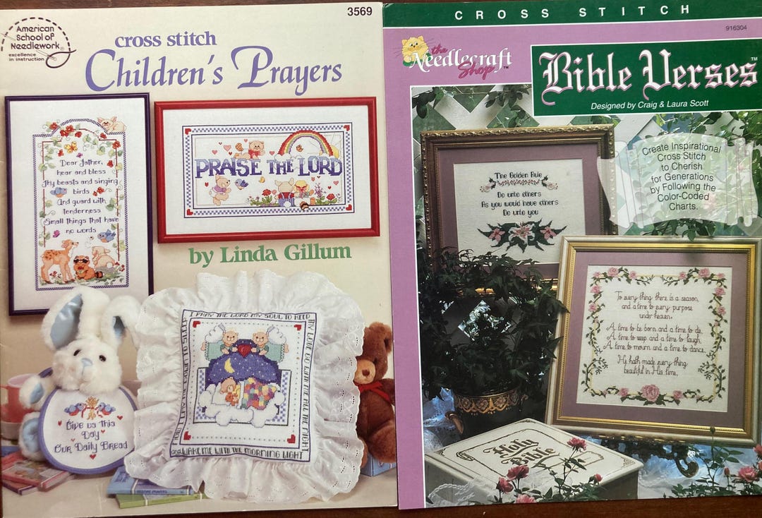 Spiritual Cross Stitch Patterns ~~ Bible Verses or Children's Prayers ...