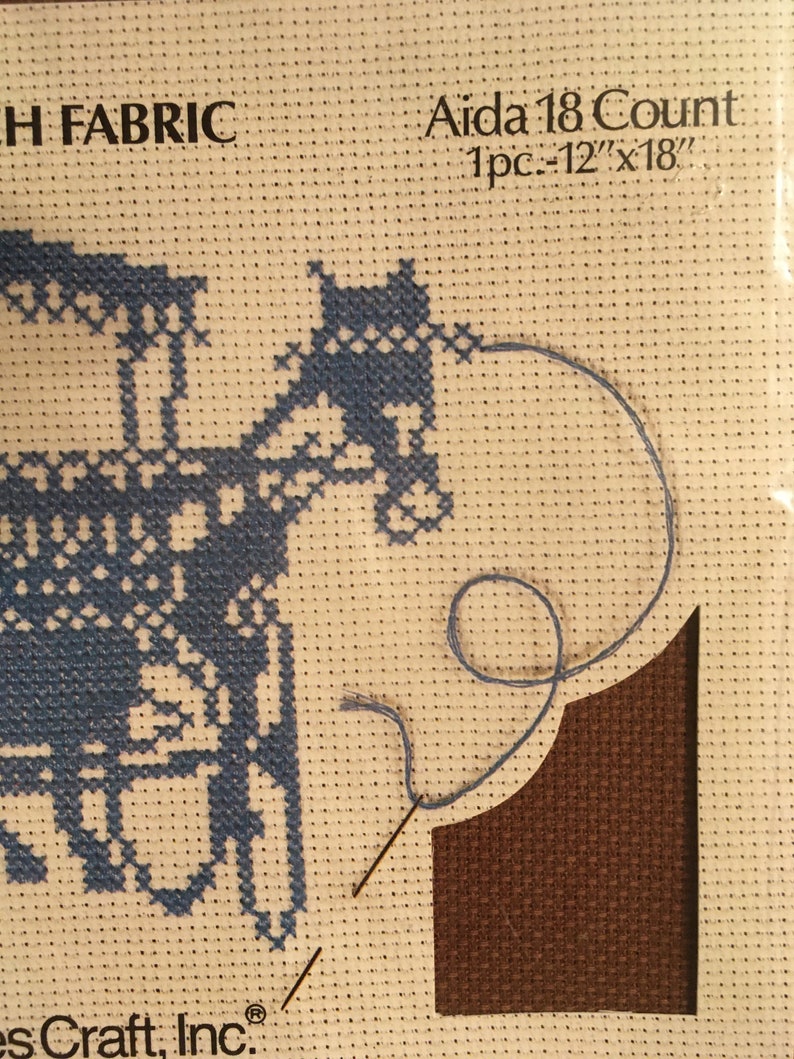 Charles Craft 18 Count Aida Cross Stitch Fabric in Color | Etsy