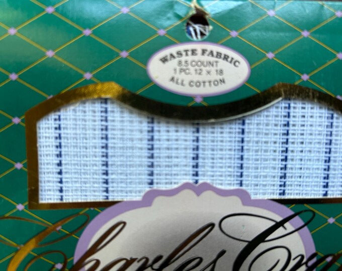 Charles Craft 8.5 Count X-stitch Waste Fabric ~~ 12 X 18" Piece ~~ All ...