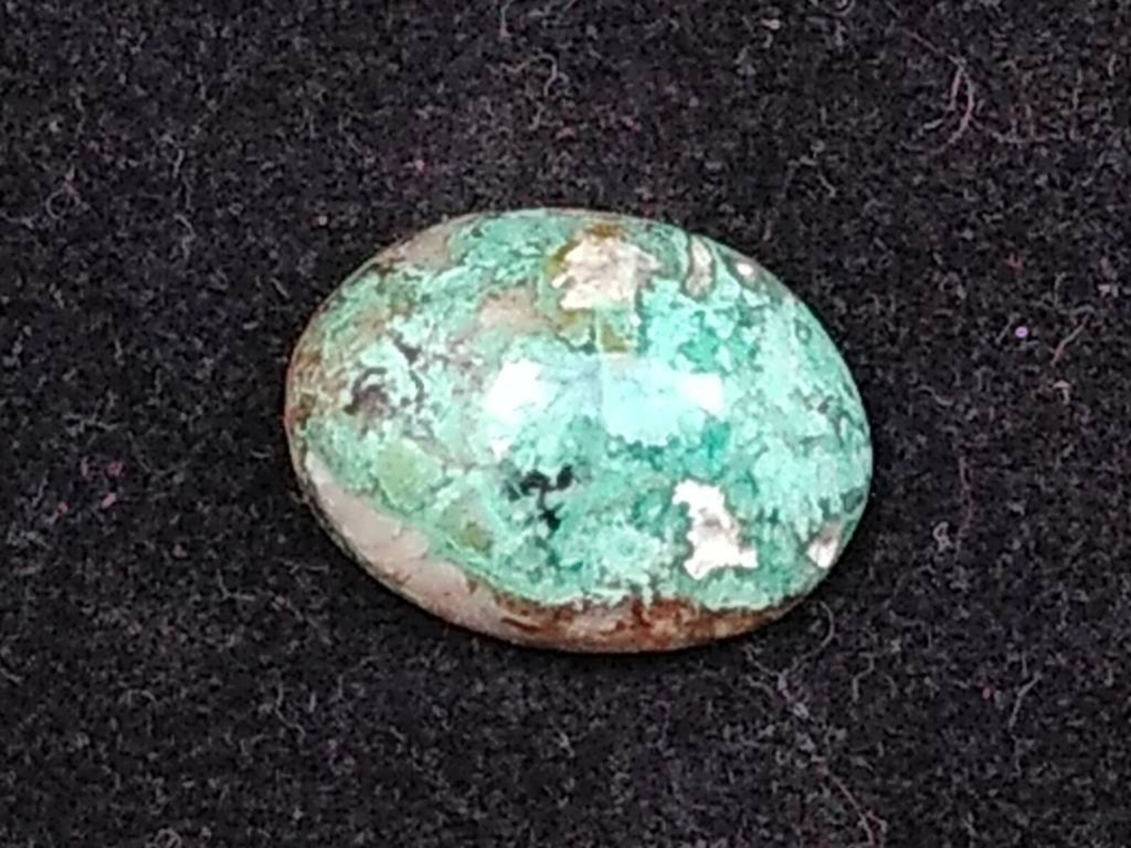 Polished Turquoise Oval Cabochon With Veining 13 Mm X 17 Mm - Etsy