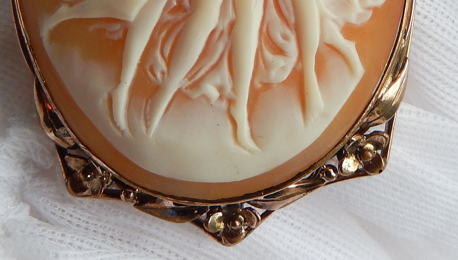 Antique Arts and Crafts Carved Shell Three Graces Cameo Brooch | Etsy