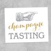 CHAMPAGNE Tasting Directional Signs INSTANT DOWNLOAD - Etsy
