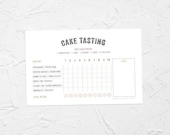 Cake Score Sheet - Etsy UK