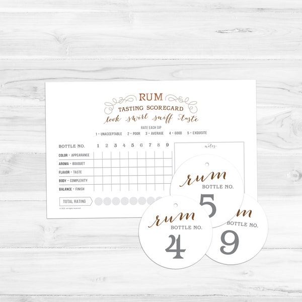 Rum Tasting Party - Etsy