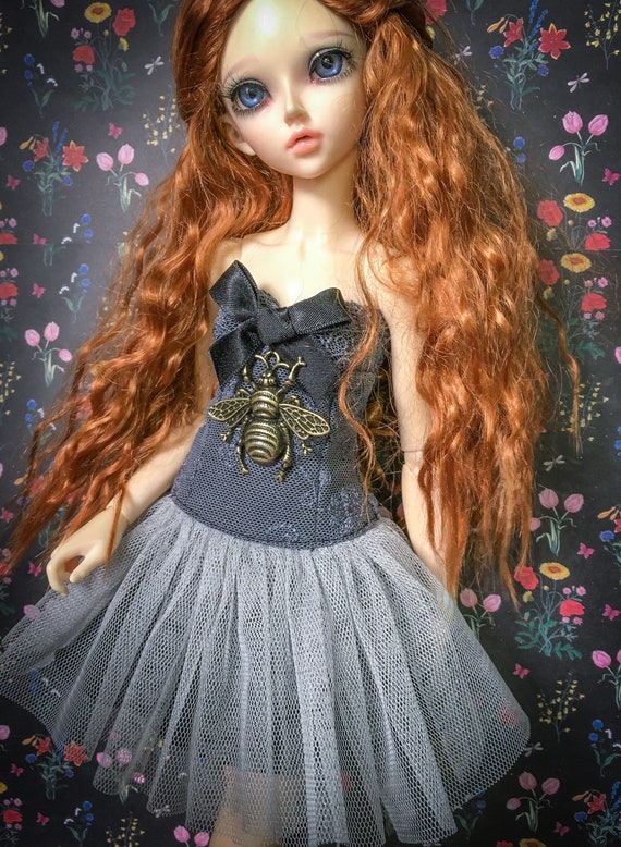 Toys & Games Dolls & Action Figures Minifee Blue Floral Lounge Dress ...