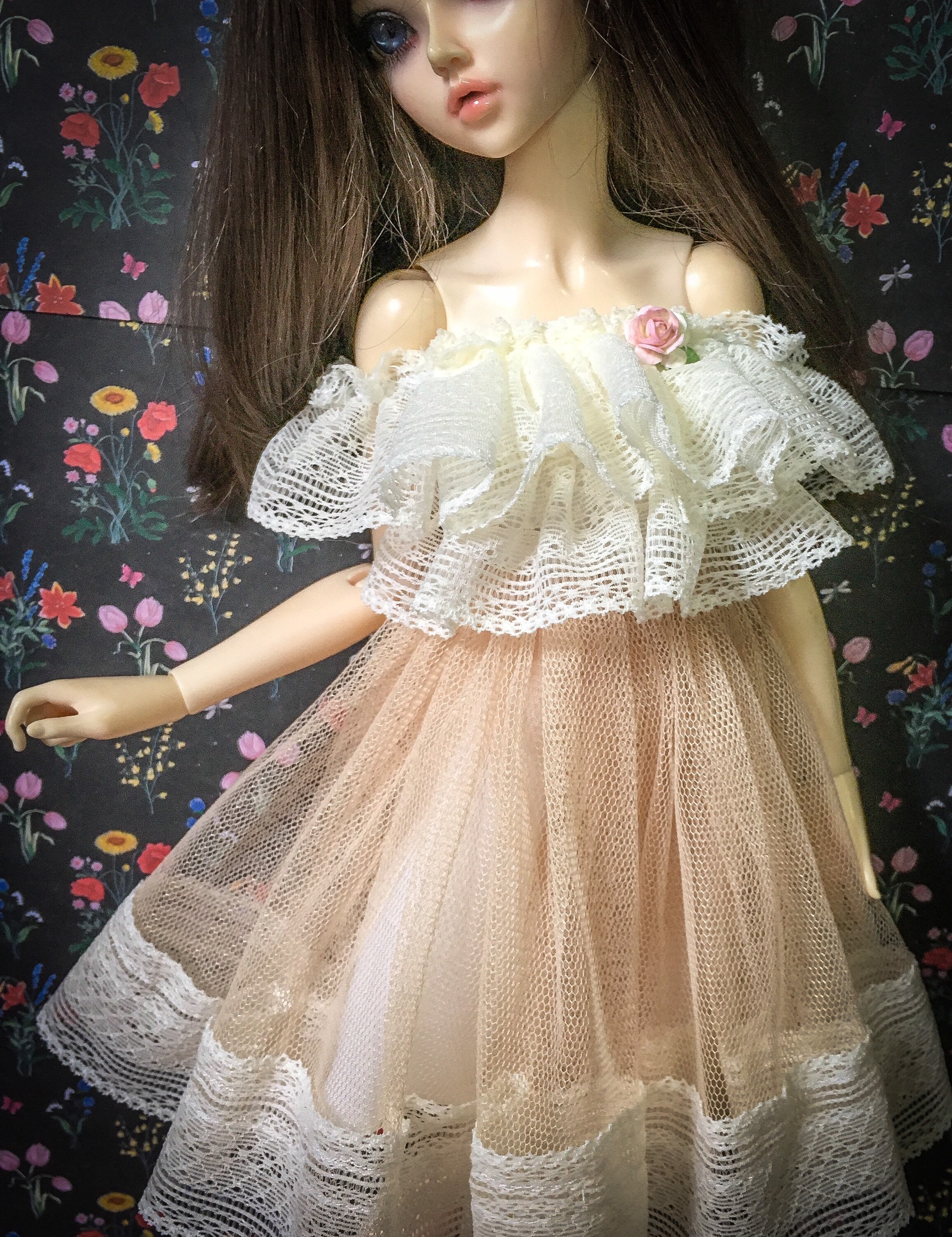 BJD creamy pencil skirt for doll 14 size minifee msd active line body ...
