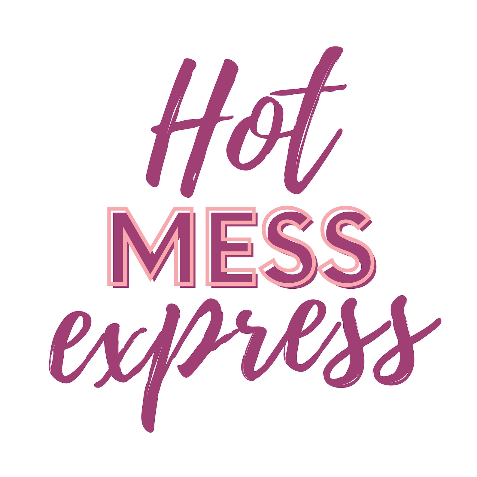 Hot Mess Express / SVG JPG PNG Clipart Graphic Sublimation Digital ...