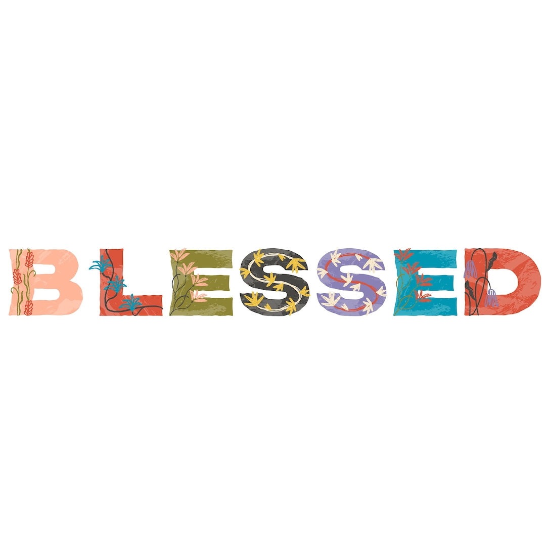 Blessed SVG JPG PNG Clipart Graphic Sublimation Digital Download - Etsy