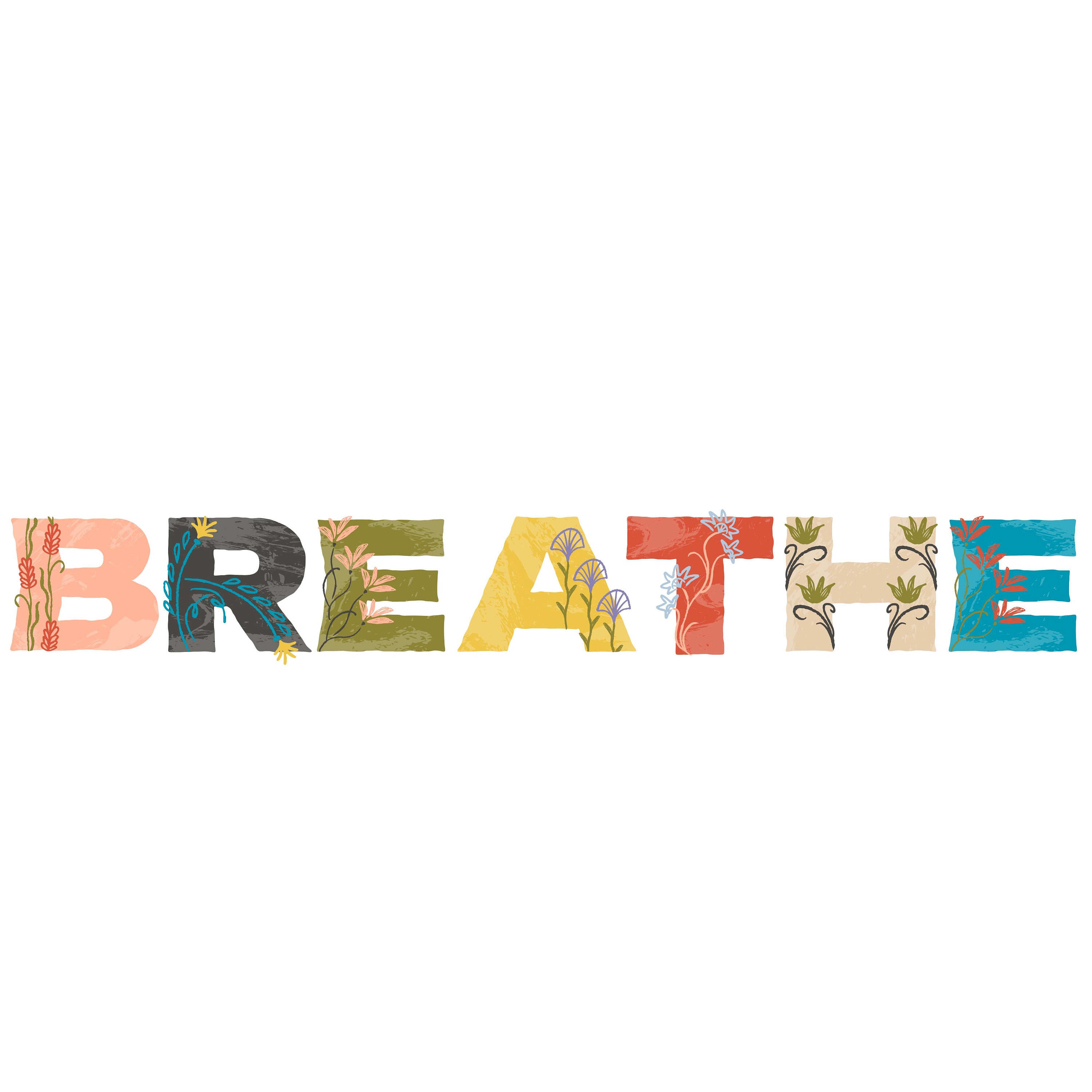 Breathe SVG JPG PNG Clipart Graphic Sublimation Digital Download - Etsy