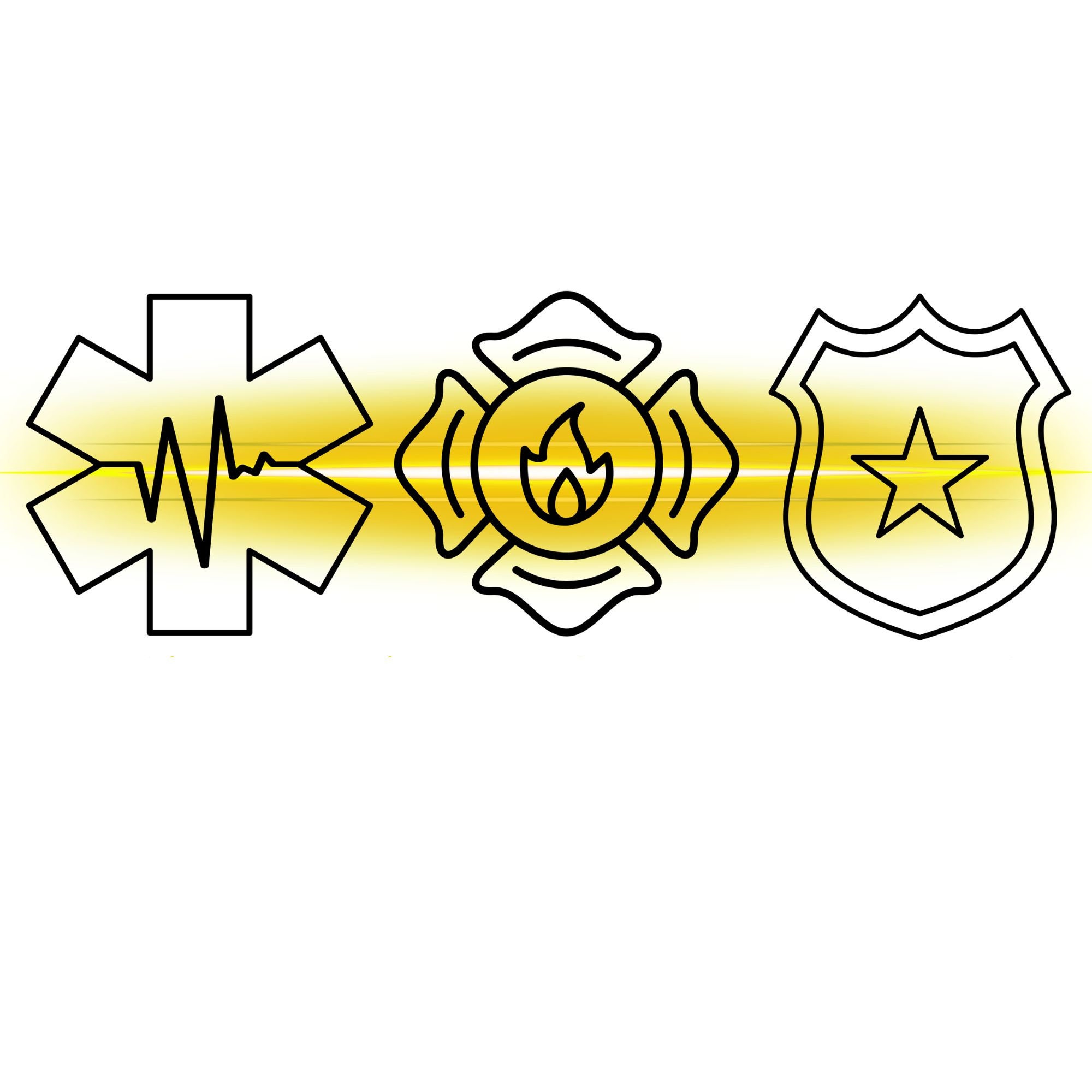 Dispatcher / Thin Gold Line / Law Enforcement / 911 / SVG PNG JPG ...
