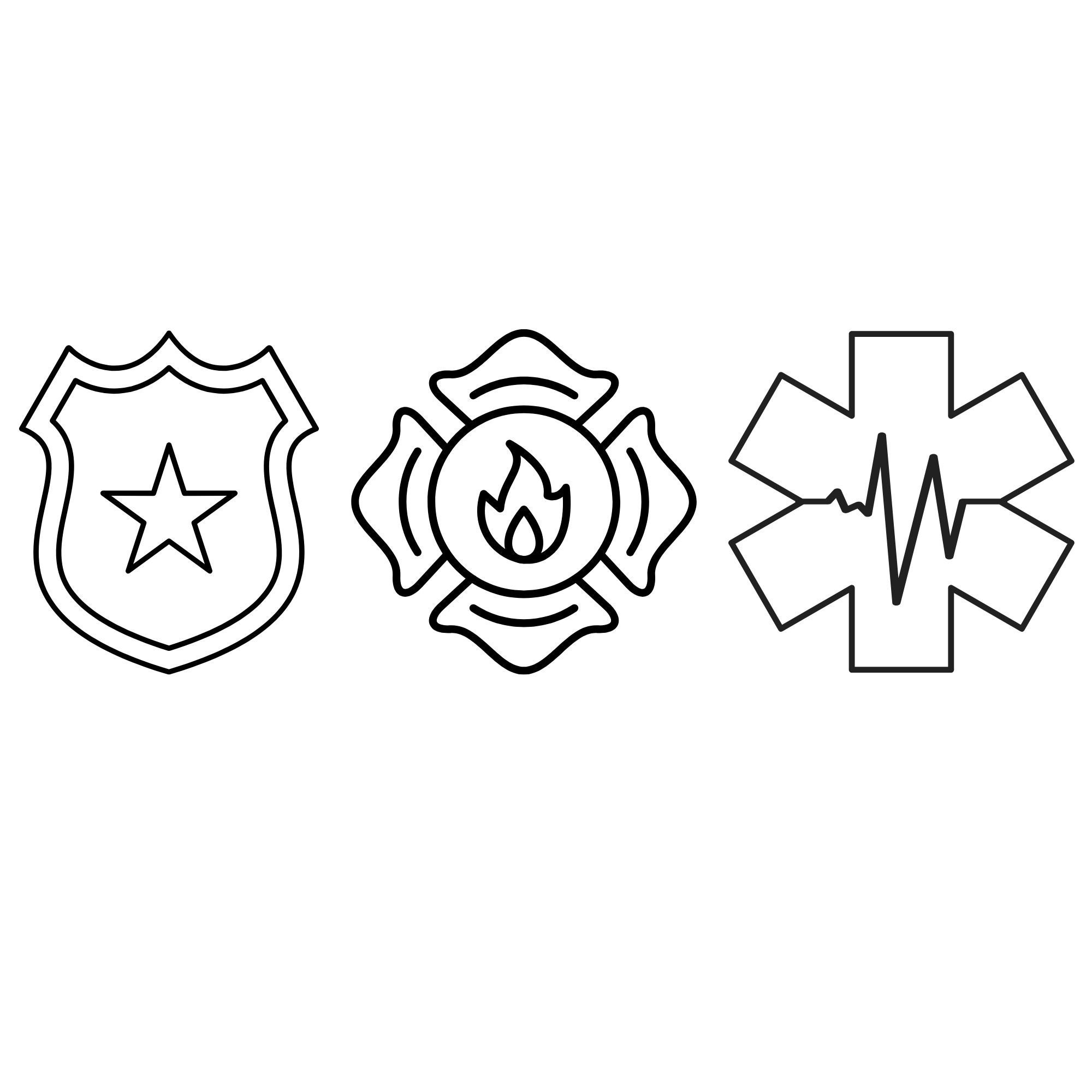 Dispatcher / Thin Gold Line / Law Enforcement / 911 / SVG PNG JPG ...