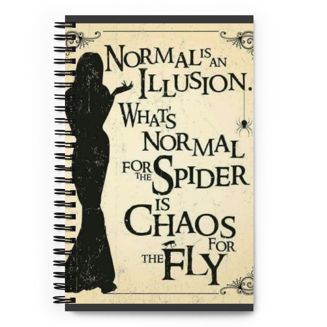 Normal is an Illusion Spiral-bound Notebook With 140 Dotted Pages - Etsy