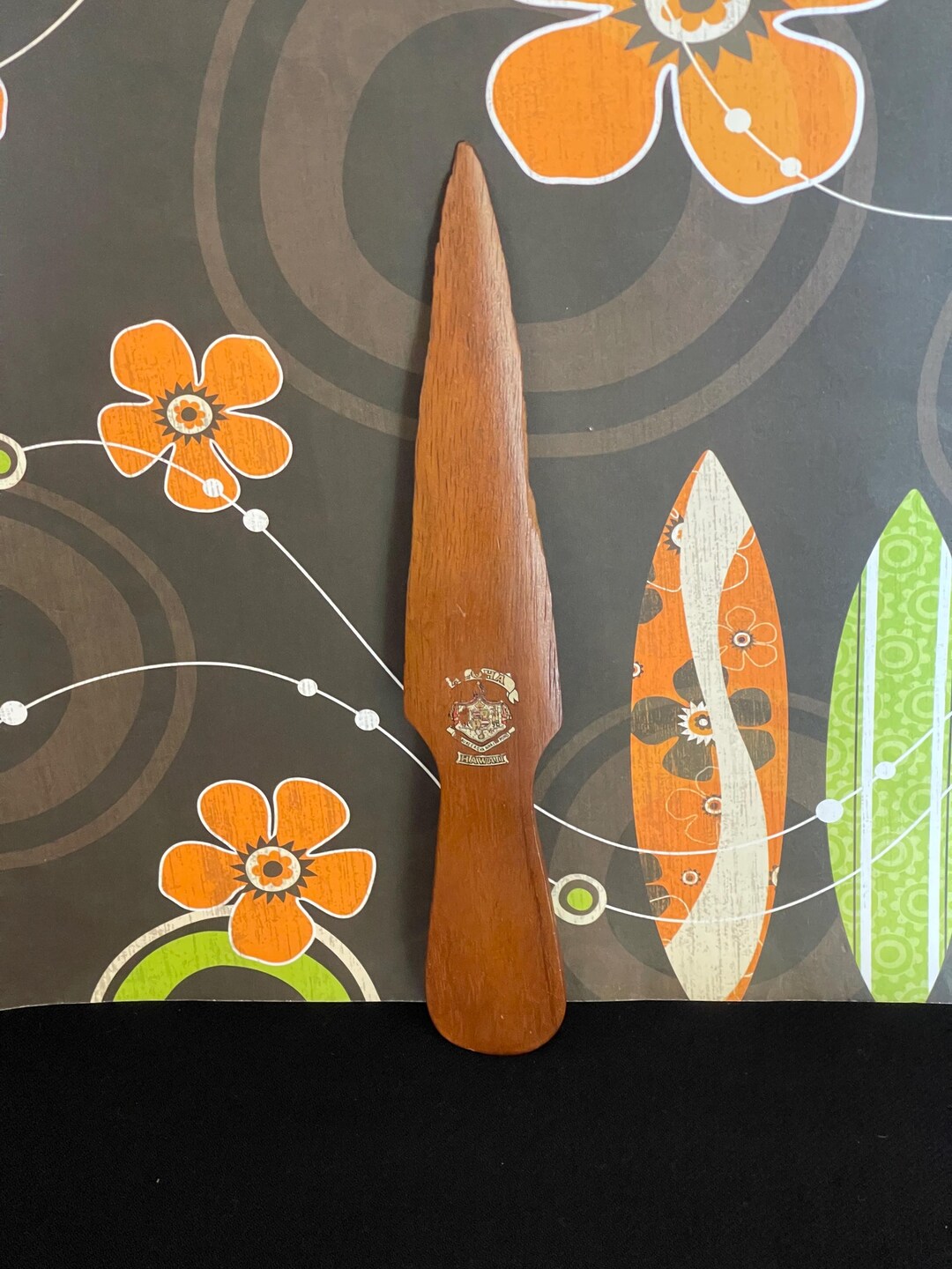 Vintage KOA DAGGER Letter Opener HAWAII Coat of Arms Decal - Etsy