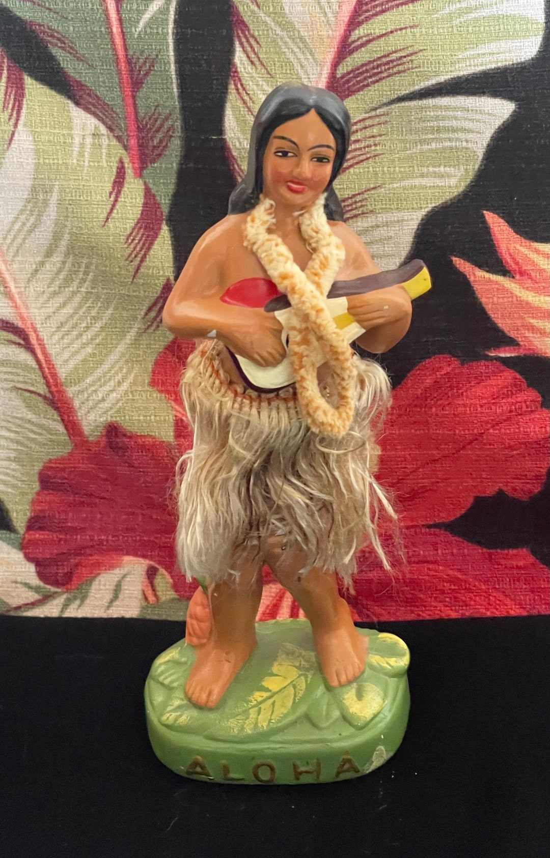 Vintage LEGO Chalkware Aloha Hawaii HULA NODDER Made in Japan - Etsy