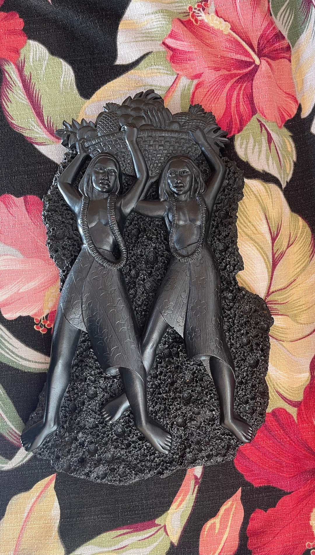 Vintage Coco Joe HULA DANCERS Lava Wall Hanging Made in Hawaii 12 - Etsy
