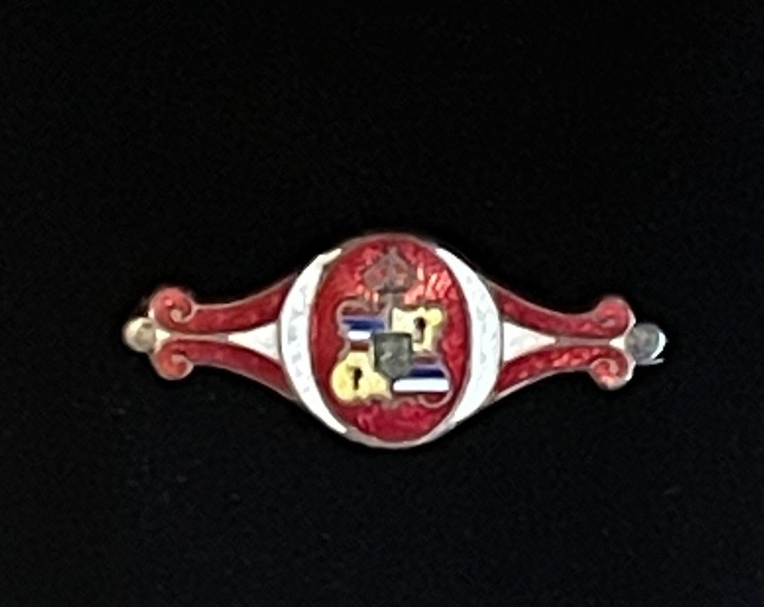 Antique Vintage HAWAII ROYAL CREST Sterling Silver Enamel - Etsy