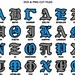 Old English Greek Digital Alphabet Instant Download PNG & SVG Files ...