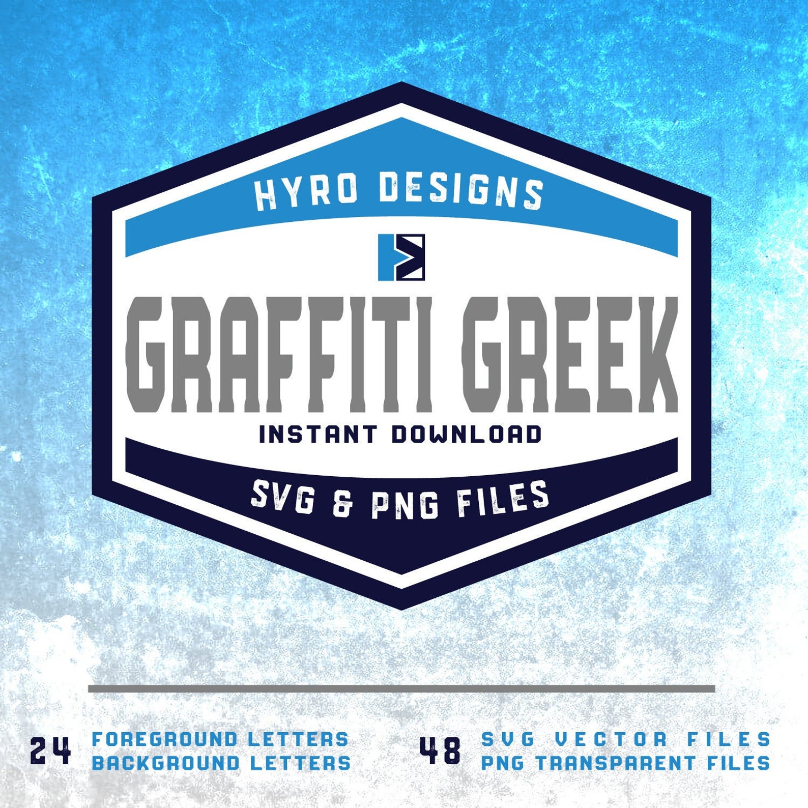 Graffiti Greek Digital Alphabet Instant Download PNG & SVG - Etsy Hong Kong