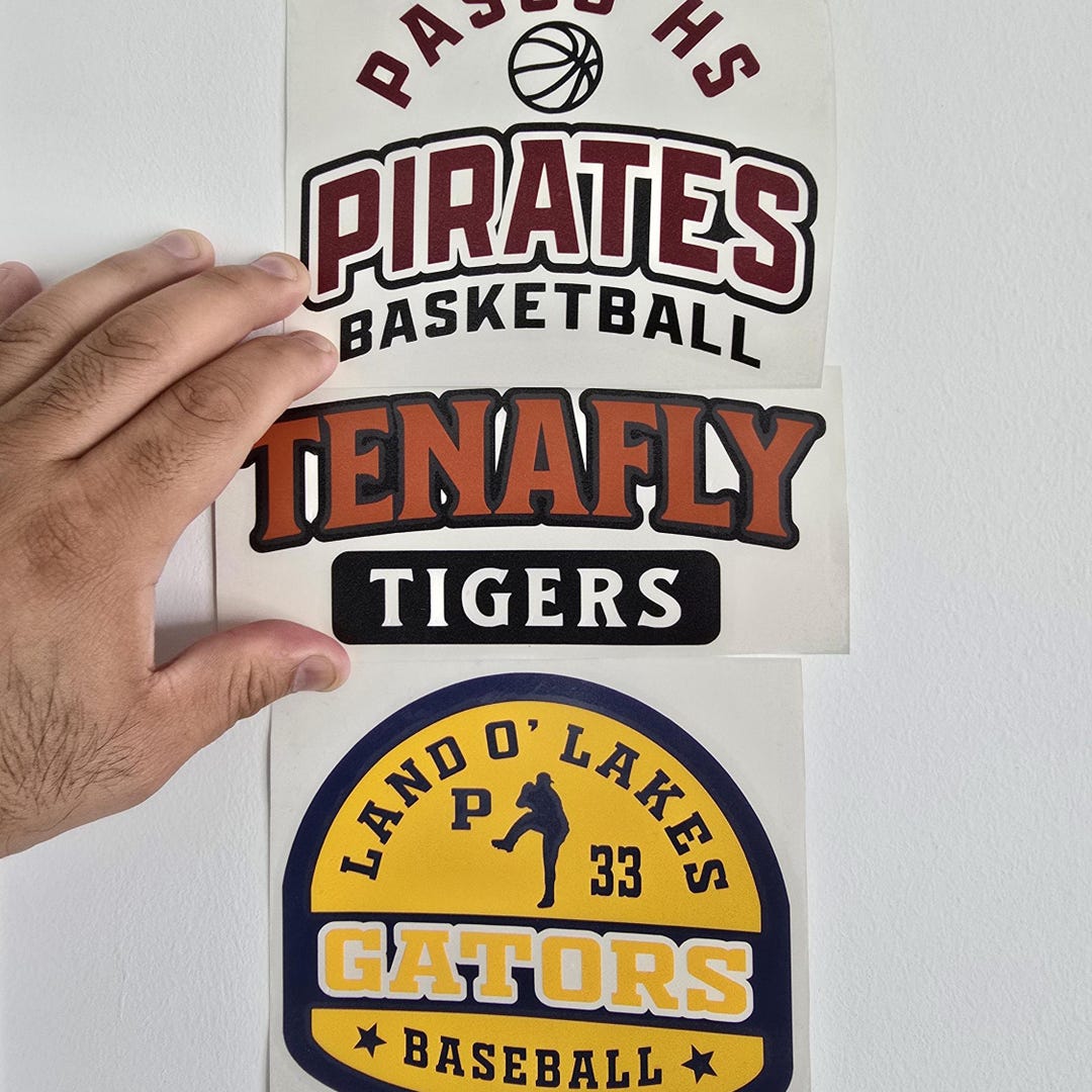 Custom Sports Vinyl Car Decals | Personalized Sports Decals | Varsity ...