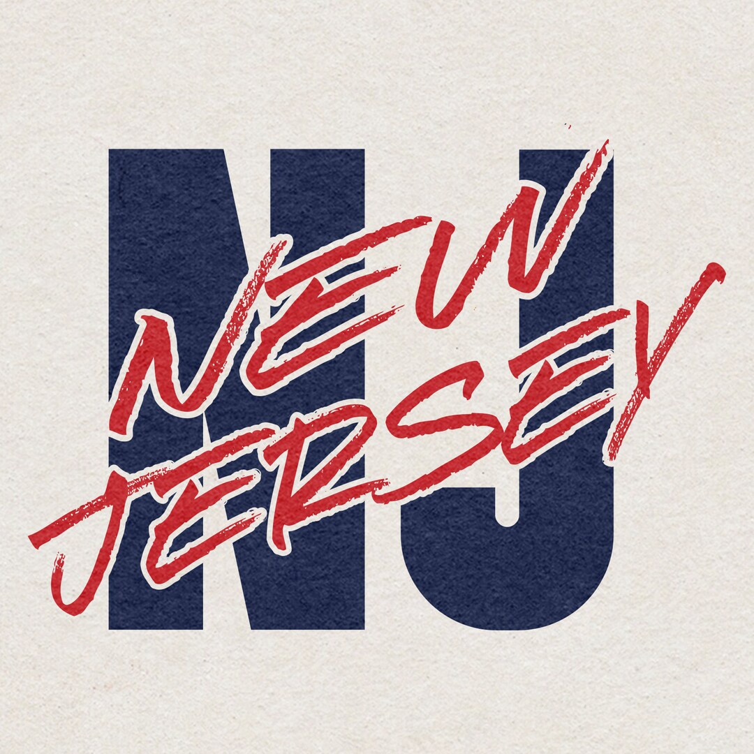 New Jersey Sticker | NJ Sticker | New Jersey State Sticker | Jersey ...