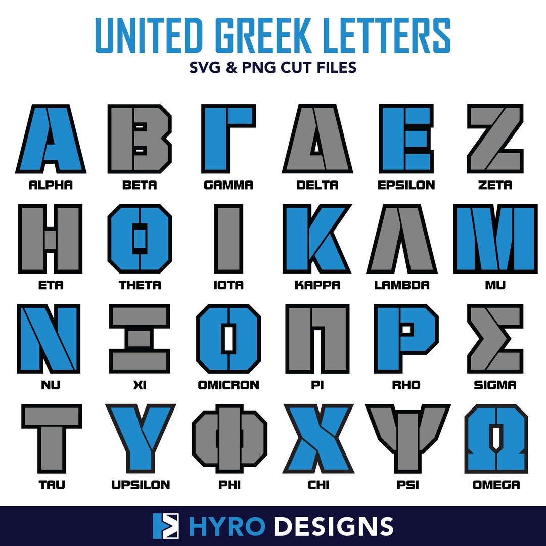 Exclusive New United Greek Digital Alphabet Instant Download - Etsy